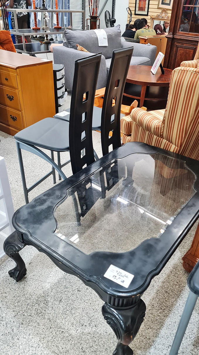 Not just furniture&mdash;time machines. That black coffee table has probably seen more dinner parties than most caterers in Miami.