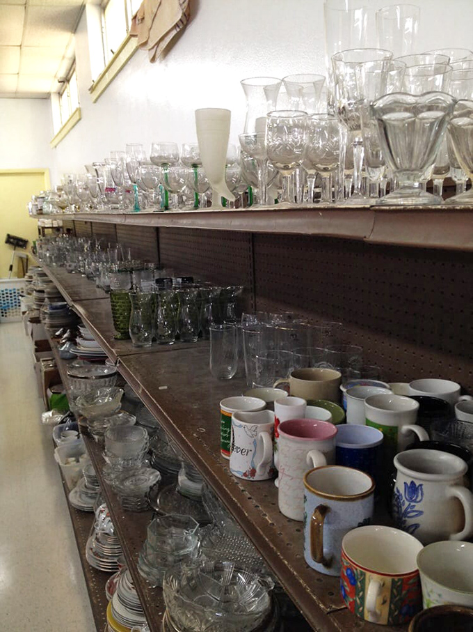 Crystal kingdom! This glassware collection could outfit a hundred dinner parties or one very enthusiastic mimosa brunch.