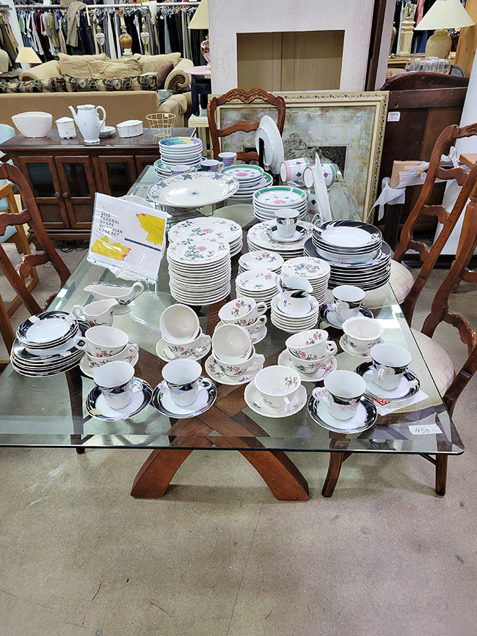 Hosting Thanksgiving dinner for 30? This china collection has you covered, with enough teacups to serve the Downton Abbey cast twice over.