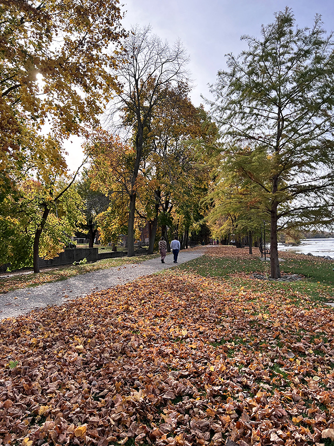 The kind of riverside park that makes city dwellers question all their life choices.