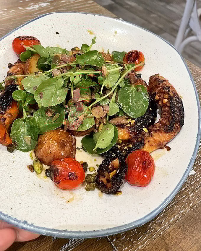 This grilled octopus isn't just cooked&mdash;it's transformed into tender, charred perfection that even the most tentative seafood explorers will embrace.