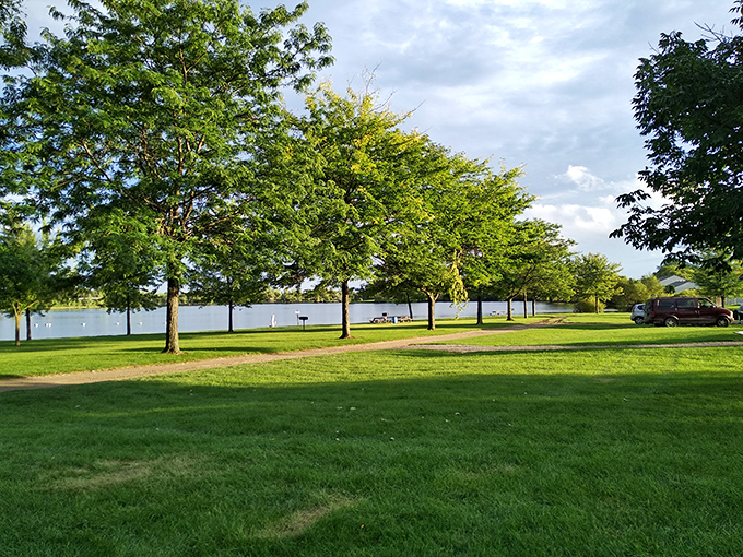 Haithco Park's trails wind through nature like Bob Ross planned the whole thing himself.