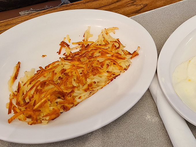 These aren't just hash browns &ndash; they're a crispy, golden-brown work of art that makes you wonder why potatoes ever agreed to be prepared any other way.