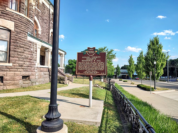 History stands sentinel outside the jail, reminding visitors that these stones witnessed both justice and tragedy in equal measure.