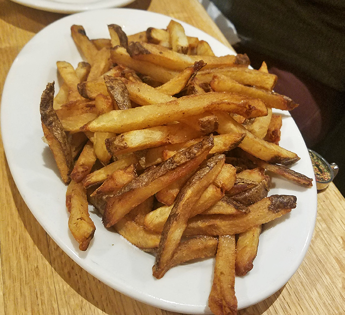 Fries that actually taste like potatoes&mdash;what a concept! These hand-cut beauties make the frozen variety seem like a sad culinary compromise.