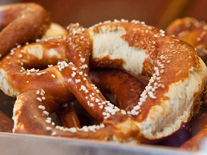 These aren't just pretzels; they're edible sculptures with a perfect golden crust that shatters just right between your teeth. Worth every mile of the drive.
