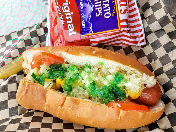 Chicago meets Oregon in this loaded dog &ndash; a symphony of toppings that proves hot dogs deserve the same respect as their burger cousins.