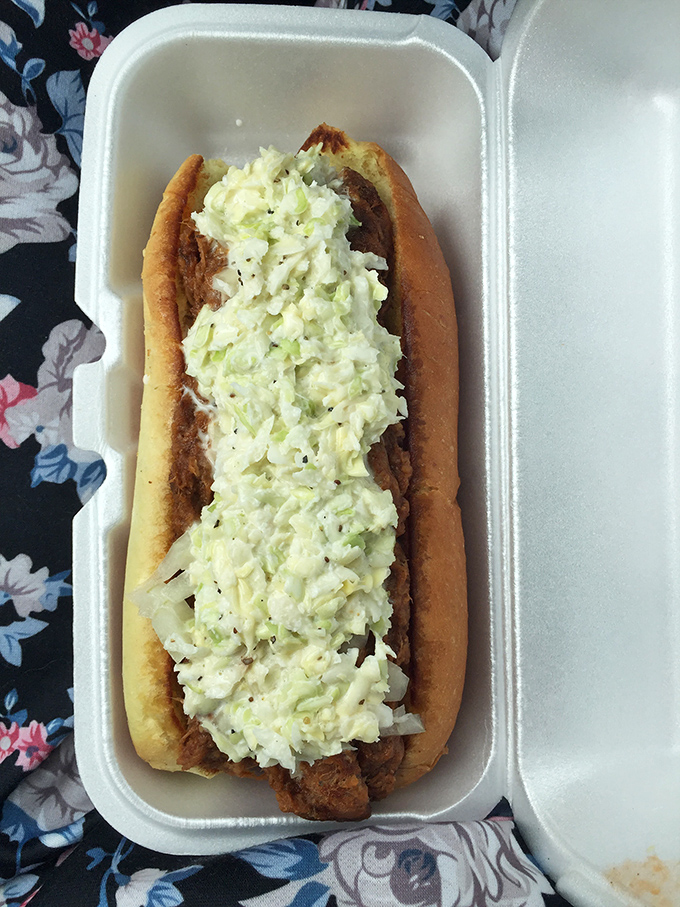 These aren't your ballpark hot dogs &ndash; they're dressed to impress with mountains of fresh slaw.