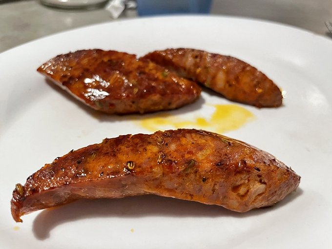 These Hungarian sausages aren't just browned&mdash;they're caramelized to perfection, glistening with juices that demand to be sopped up with toast.