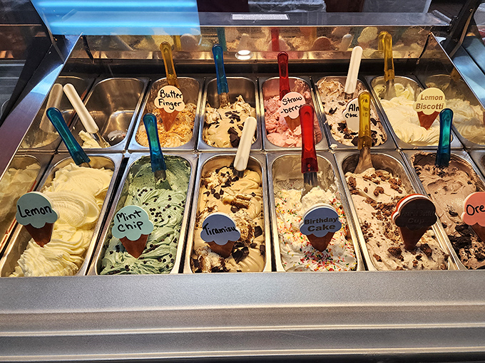 Italian gelato so creamy and colorful, it's like edible happiness scooped into perfect frozen poetry.