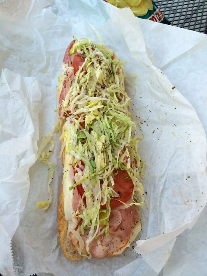 The Italian hoagie arrives like edible architecture &ndash; layers of meat, cheese, and veggies creating a masterpiece of flavor and texture.