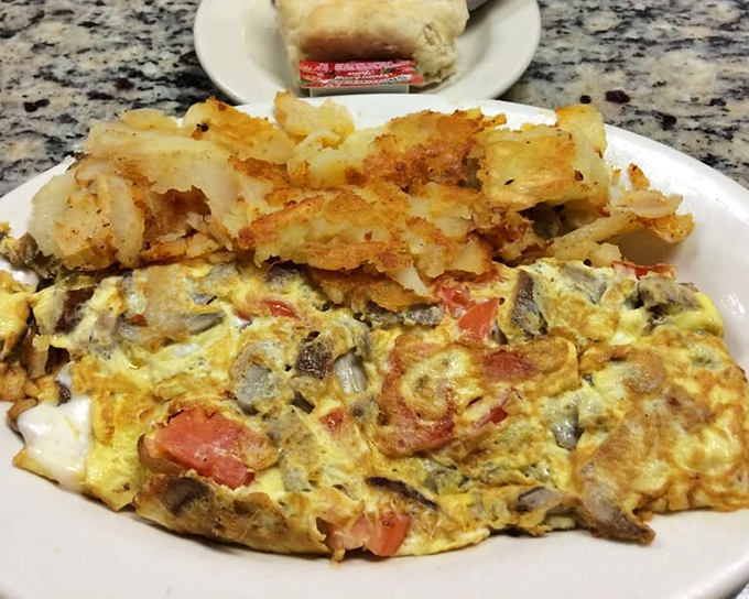 This isn't just an omelet&mdash;it's a masterpiece of morning architecture, with perfectly folded eggs cradling a treasure trove of fillings.