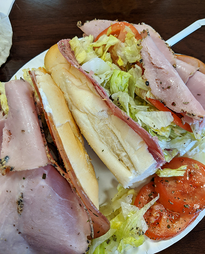 The Italian sub&mdash;where every ingredient knows its role in the grand symphony of flavor, conducted between two perfect pieces of bread.