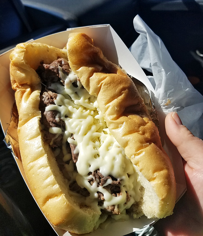 Behold the Italian beef in all its glory&mdash;tender meat, melty cheese, and those magical bits of onion that make everything better.