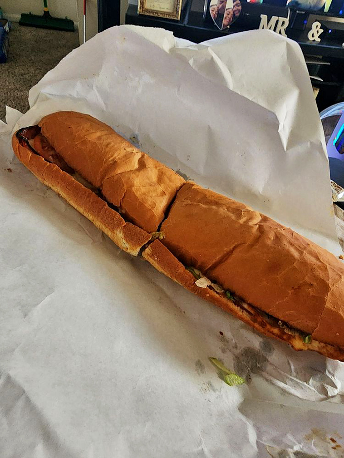 The legendary Italian sub in all its glory &ndash; a architectural marvel of meat, cheese, and veggies that requires both hands and absolute focus.