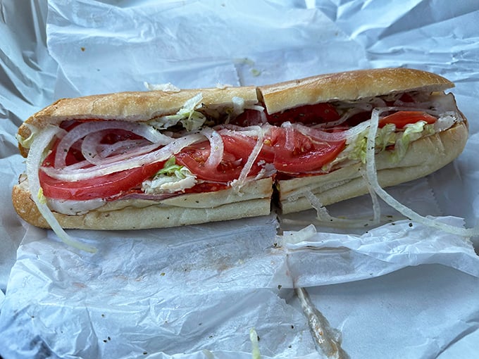 The Italian hoagie, layered with precision&mdash;a perfect ratio of meat, cheese, veggies, and oil that would make even the most discerning nonna nod in approval.