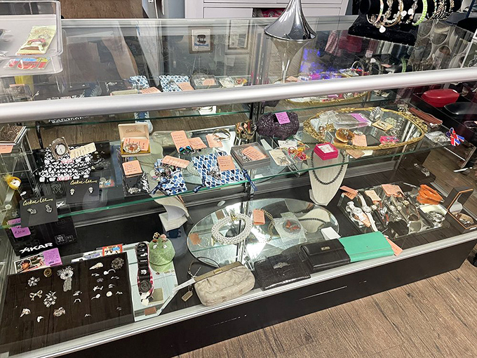 The jewelry case gleams with forgotten treasures &ndash; from costume pieces to potential heirlooms, all priced like it's still 1995.