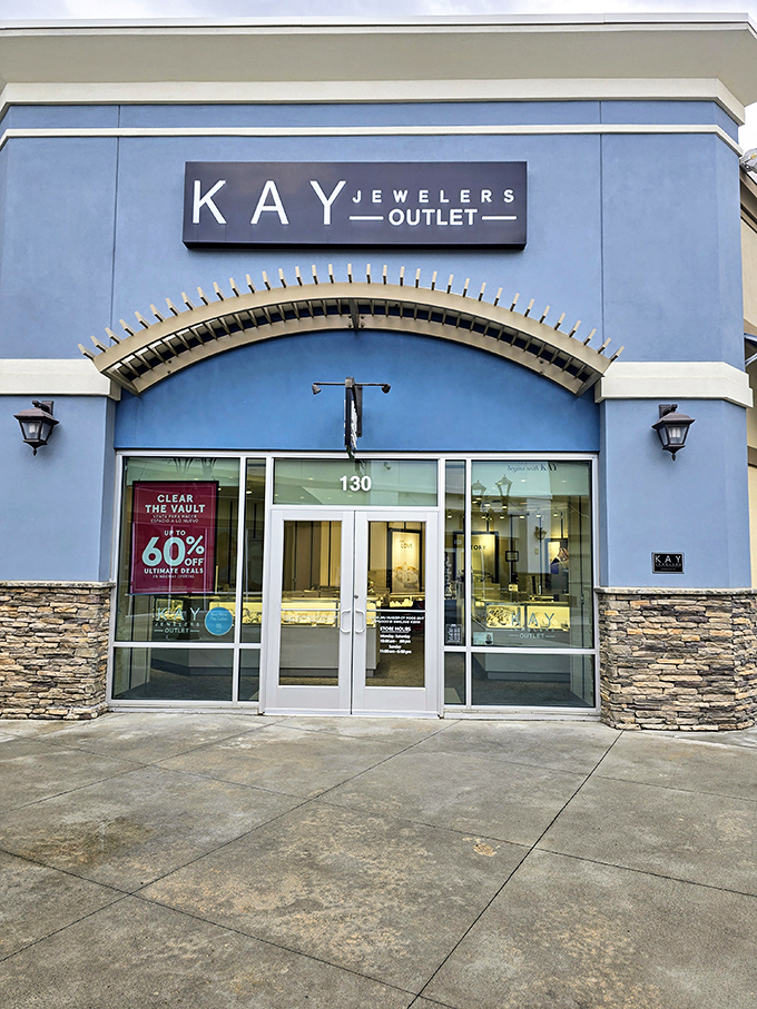 Kay Jewelers Outlet sparkles with possibilities – where "every kiss begins with K" and every purchase begins with savings.