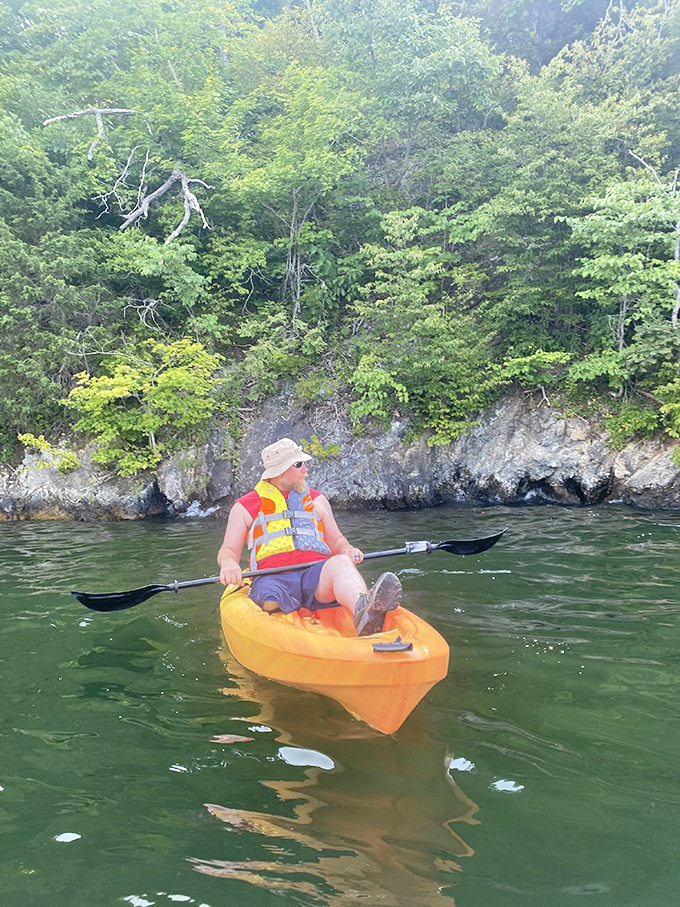 Solo kayaking: where "me time" meets adventure. The perfect escape from emails, phone calls, and people asking if you've seen their keys.