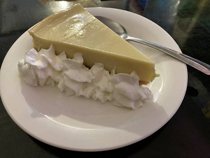 Key Lime pie so authentic it should come with a tiny passport from the Keys. That creamy yellow-green perfection is Florida on a plate. 