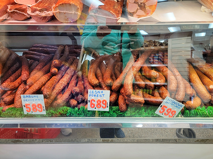 These kielbasa links aren't just sausages—they're edible time machines to old-world Poland. The smoky aroma alone is worth the trip.