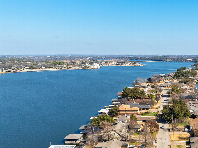 Lake Granbury stretches out like nature's own infinity pool, offering a shimmering respite from the Texas heat and a playground for water lovers.
