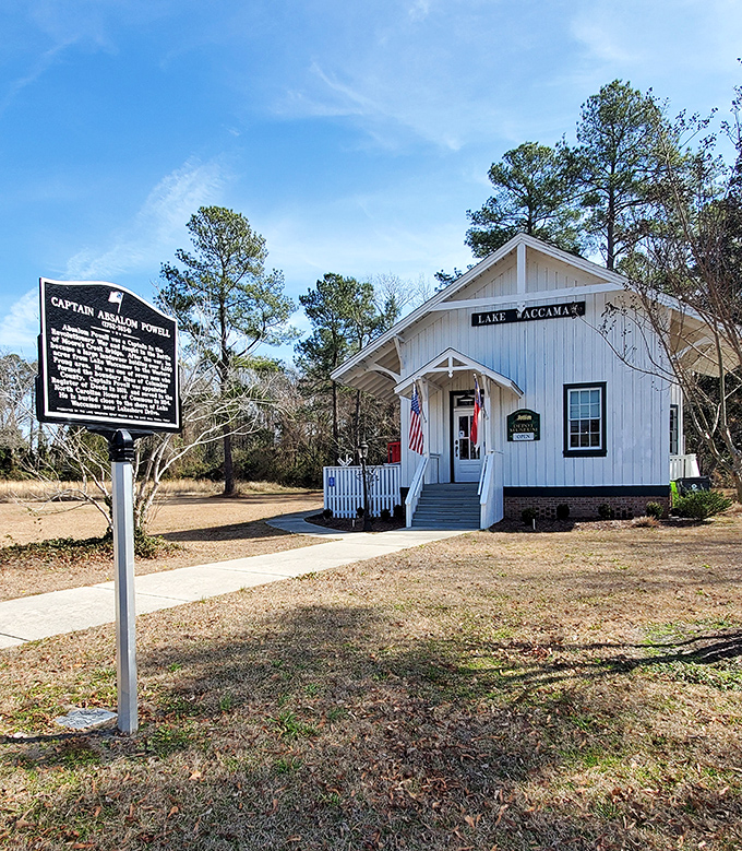 History preserved in white clapboard and American flags&mdash;the Lake Waccamaw Depot Museum tells stories that Google can't.