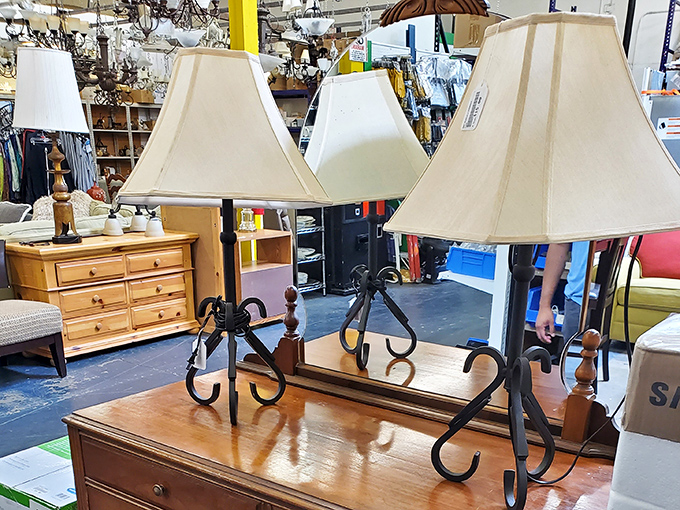 Lamp department or lighting museum? These fixtures could brighten both your room and your budget simultaneously.