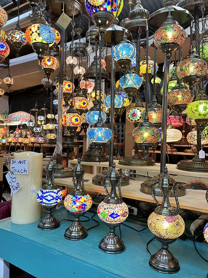 These mesmerizing mosaic lamps transform ordinary rooms into exotic getaways. Warning: May cause spontaneous redecorating throughout your home.