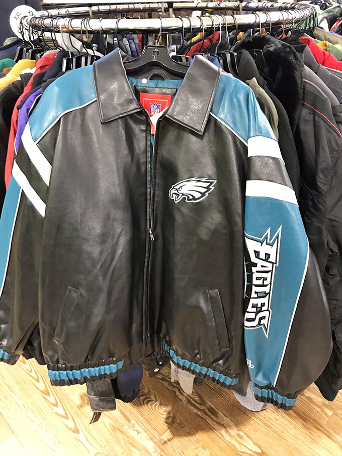 This leather jacket whispers tales of rock concerts and motorcycle rides, seeking someone to continue its legacy.