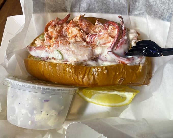 The lobster roll that launched a thousand road trips&mdash;chunks of sweet Maine lobster practically spilling over the sides of a perfectly toasted bun.