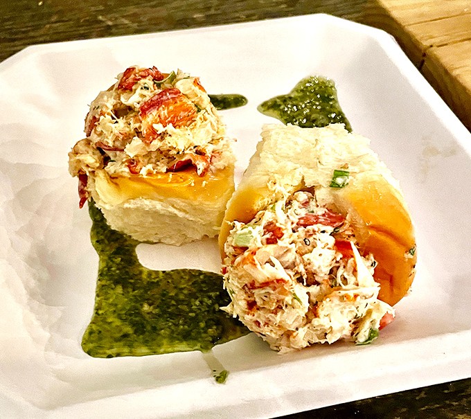 These lobster rolls aren't just a meal; they're a New England vacation that somehow found its way to Sarasota's best backyard.