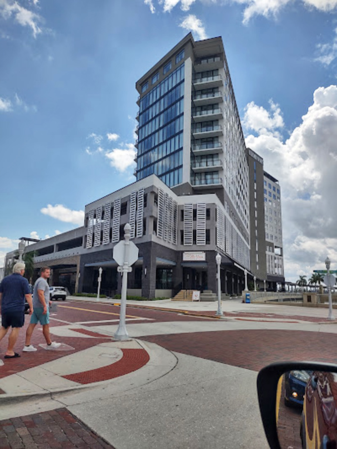 Modern architecture meets historic charm in downtown Fort Myers, where development hasn't forgotten the city's accessible, laid-back roots.