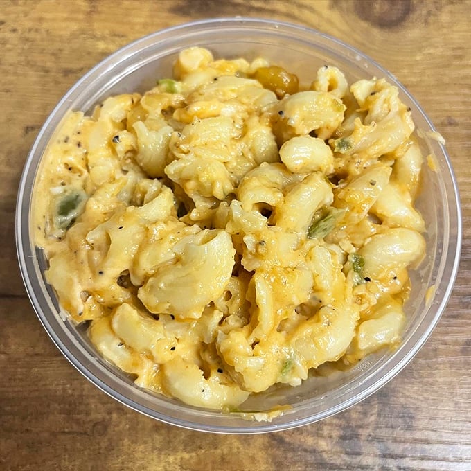 Mac and cheese that doesn't know it's a side dish. Creamy, cheesy, and substantial enough to be the main event.