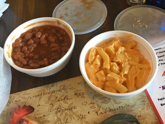 The "Smokey Robinson" BBQ Beans alongside that mac and cheese create a duet so harmonious, they could release their own album.