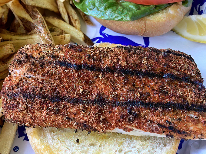This blackened mahi-mahi sandwich isn't just lunch&mdash;it's a flavor vacation that requires no passport, just a healthy appetite and a willingness to get a little messy.