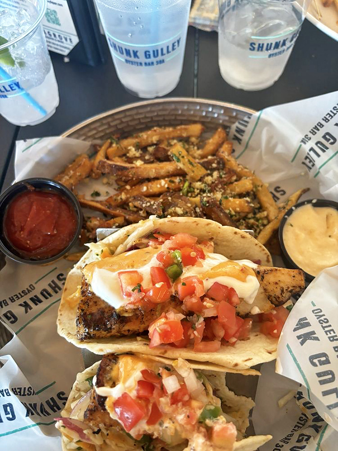 Fish tacos and duck fat fries &ndash; a match made in coastal heaven. The kind of meal that makes you consider relocating to Santa Rosa Beach.