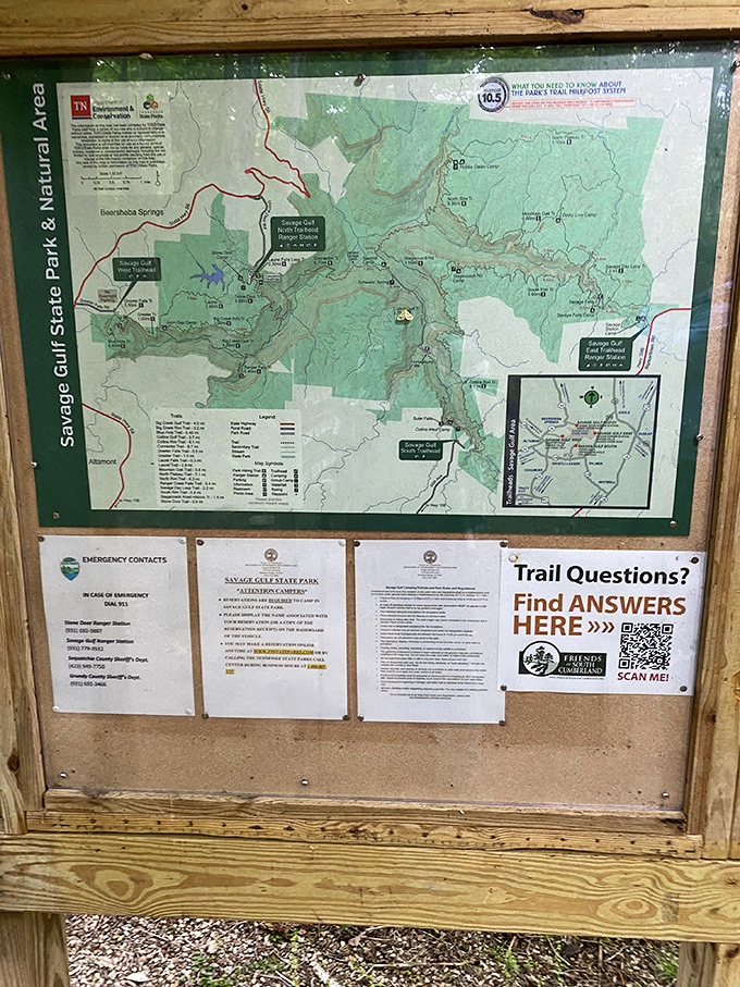 The treasure map to wilderness wonders. Unlike my GPS, which once directed me to a cow pasture, this trail guide actually knows where it's going.
