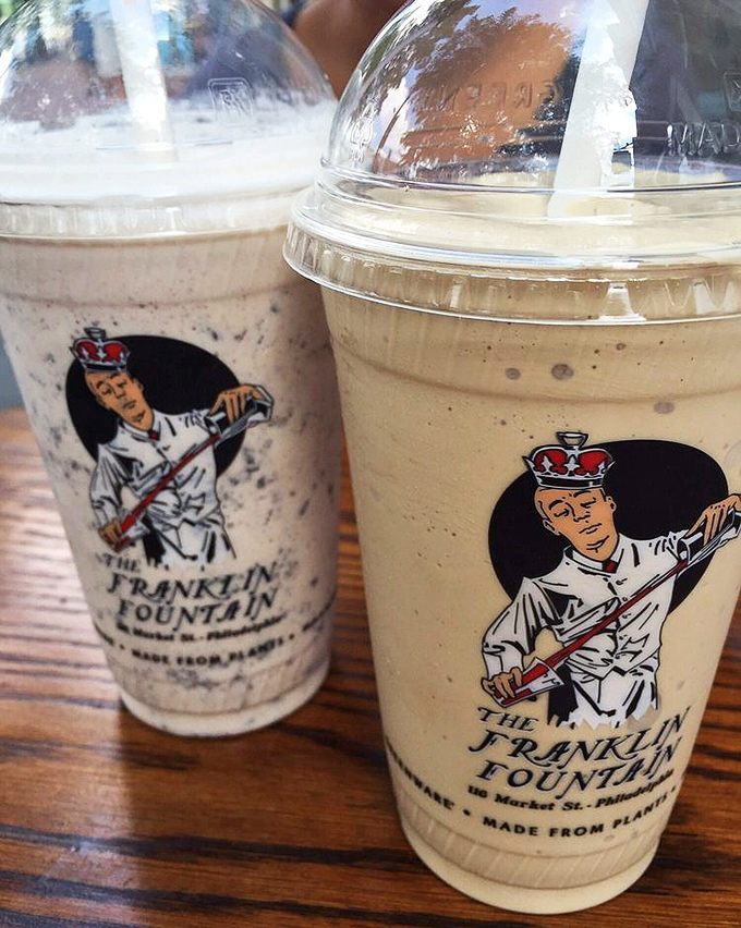These milkshakes bring everyone to the yard—including history buffs. The vintage logo cups are almost as delicious as what's inside them.