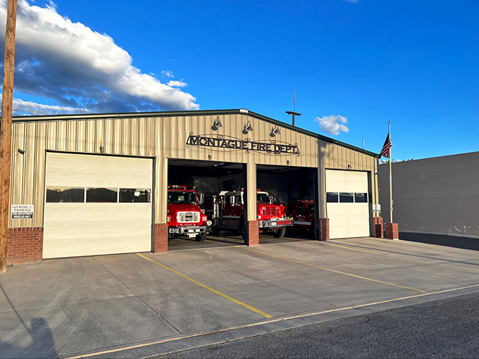 Montague's fire station houses more than emergency vehicles&mdash;it's where community heroes gather, ready to respond faster than you can say "cat in tree."