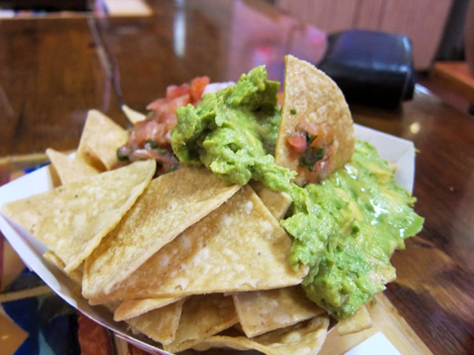 Chips and guacamole: the opening act that deserves a standing ovation. That vibrant green is Mother Nature showing off.