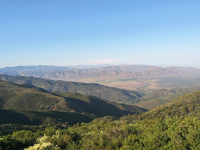 The view from Julian's surrounding hills reminds you that sometimes the best escape is just an hour's drive from the city.