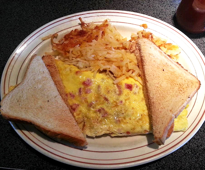 When hash browns achieve that perfect crisp-to-tender ratio, they deserve to share the plate with eggs this sunny.