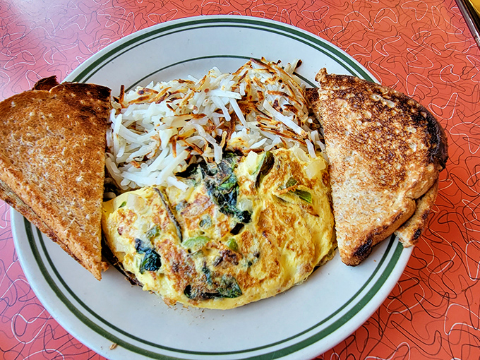 This isn't just an omelet&mdash;it's a fluffy envelope delivering a personal letter of deliciousness straight to your taste buds.