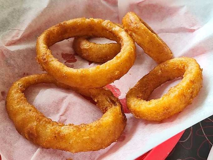 These onion rings aren't just fried to golden perfection&mdash;they're crispy halos that make you wonder why vegetables ever bothered being healthy.