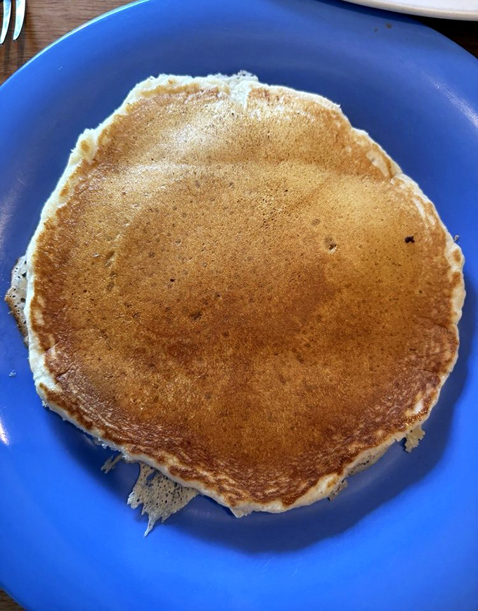 The perfect pancake isn't just breakfast&mdash;it's performance art. Golden-brown, with that ideal balance of fluffy interior and slightly crisp edge.