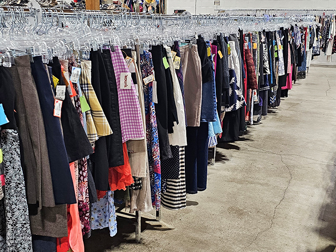 Endless racks of clothing prove that style doesn't require breaking the bank or your back.