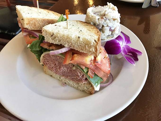 A proper deli sandwich should require both hands and several napkins&mdash;this pastrami masterpiece delivers on both counts.