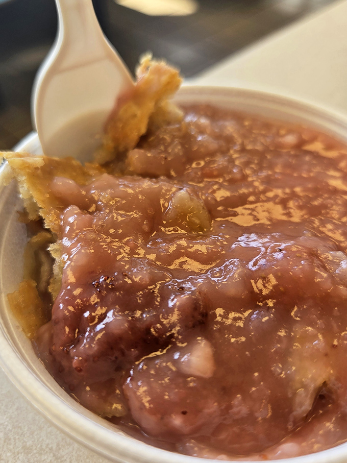 Sweet surrender in a plastic bowl&mdash;this cobbler's warm, cinnamon-kissed filling and golden crust might just make you forget your table manners entirely.