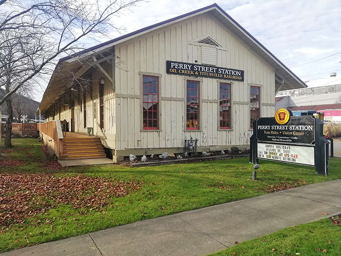 The Perry Street Station isn't just preserved&mdash;it's alive with purpose, transformed from a whistle-stop to a cultural hub.